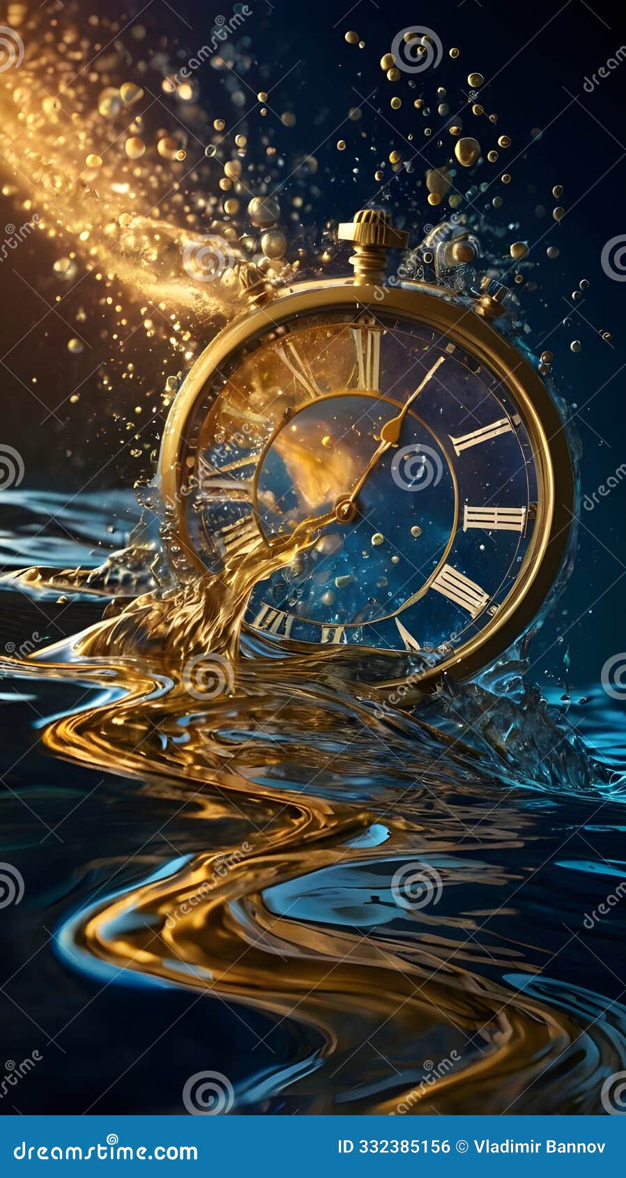 A Visual Representation of Time As a Flowing River of Glowing Particles ...