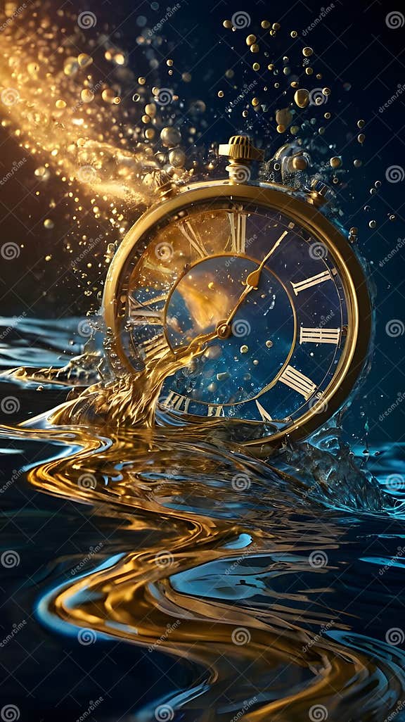 A Visual Representation of Time As a Flowing River of Glowing Particles ...