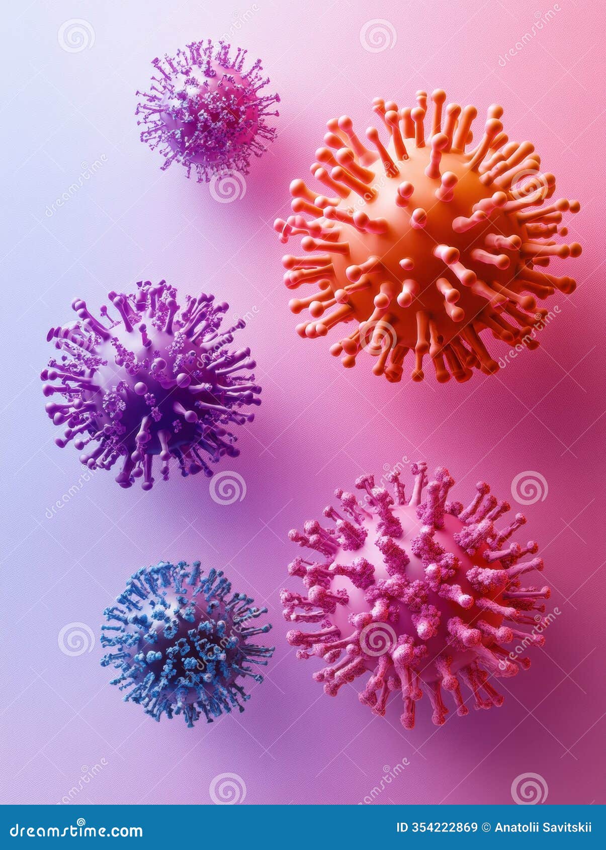 Virus Forms Showcasing Progression from Simple To Complex Structures in ...