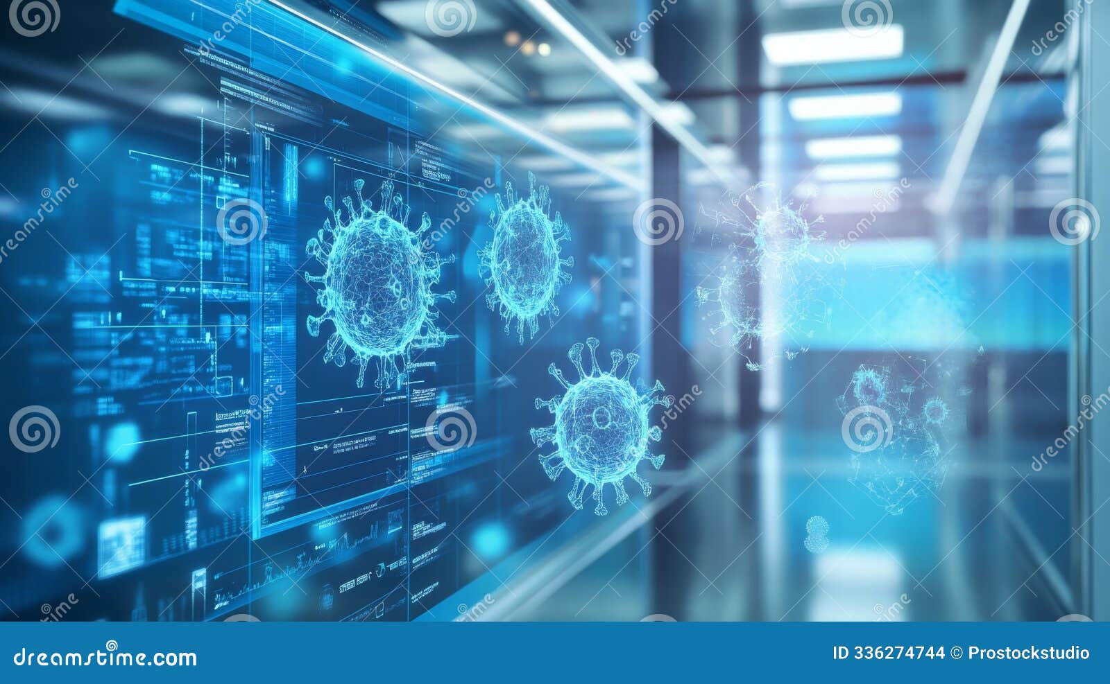 Visual Representation of Virus Structures and Digital Interfaces in a ...