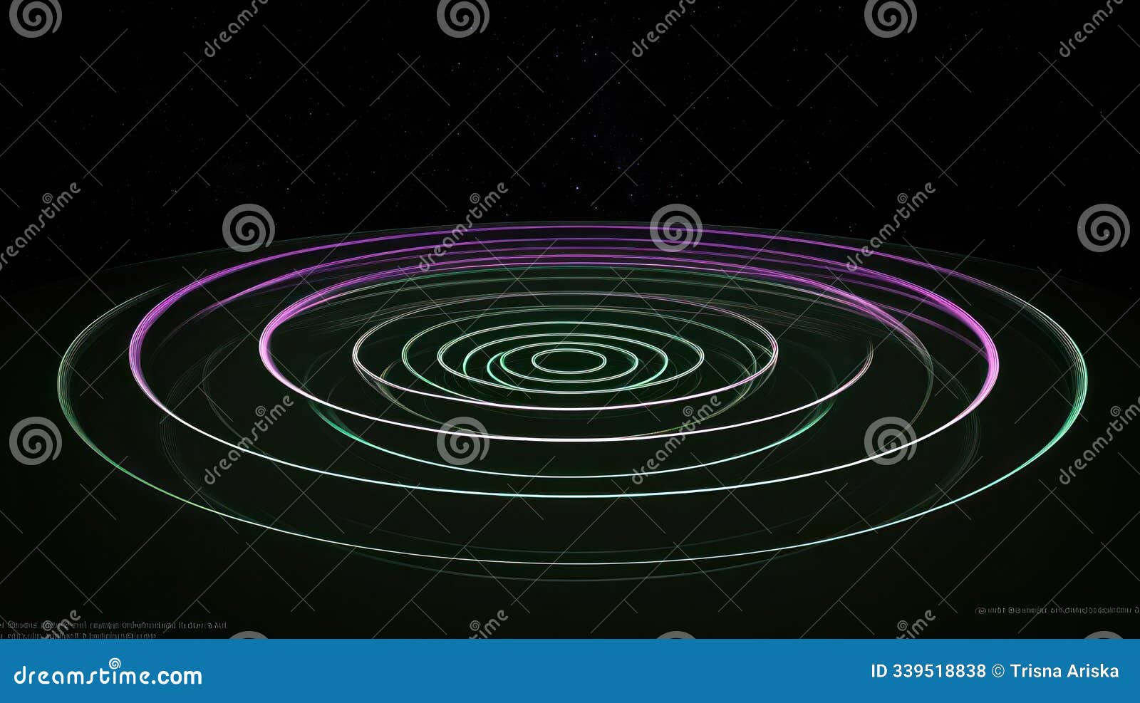 A Visual Representation of Wave Patterns in a Cosmic Environment Stock ...