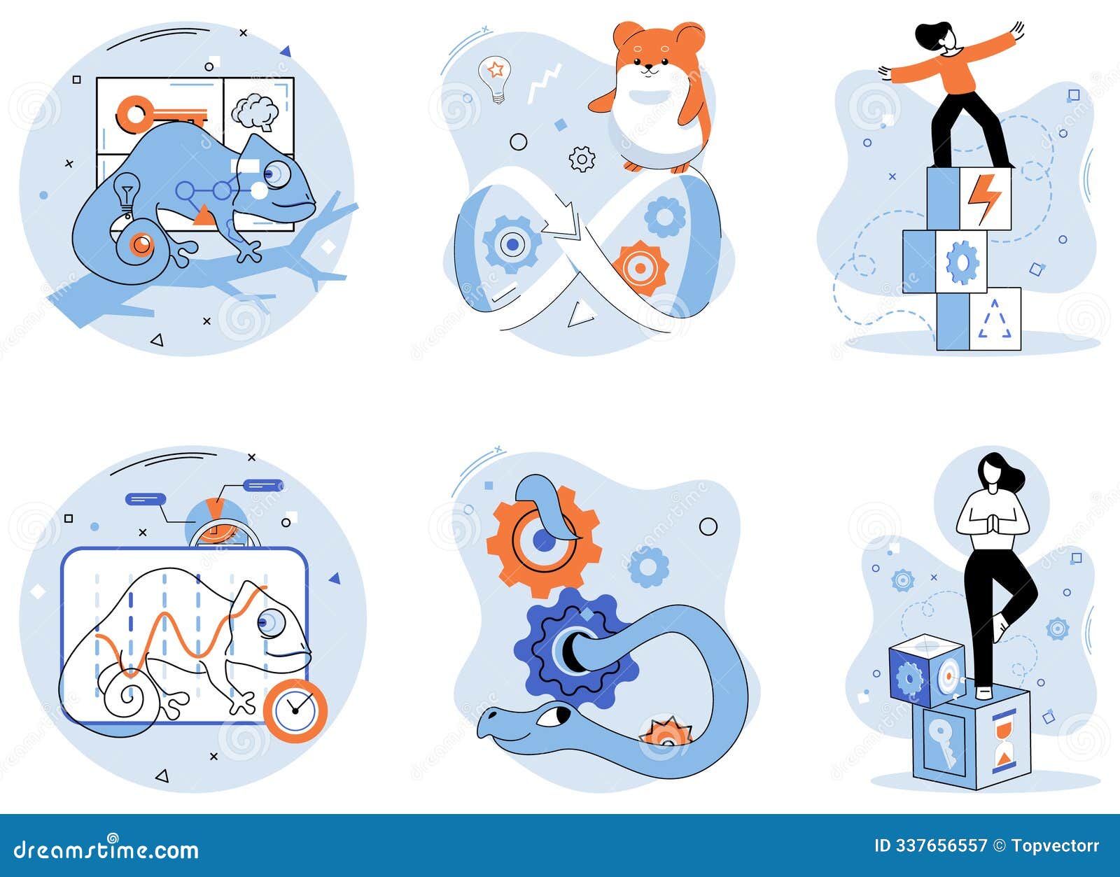 Visual Representations of Adaptability and Resilience in Business and ...