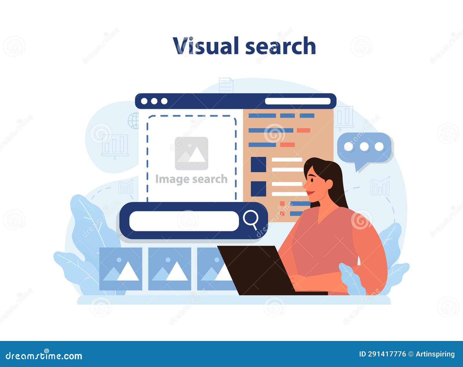 Visual Search Engine. Ai, Self-learning Computing System Processing ...