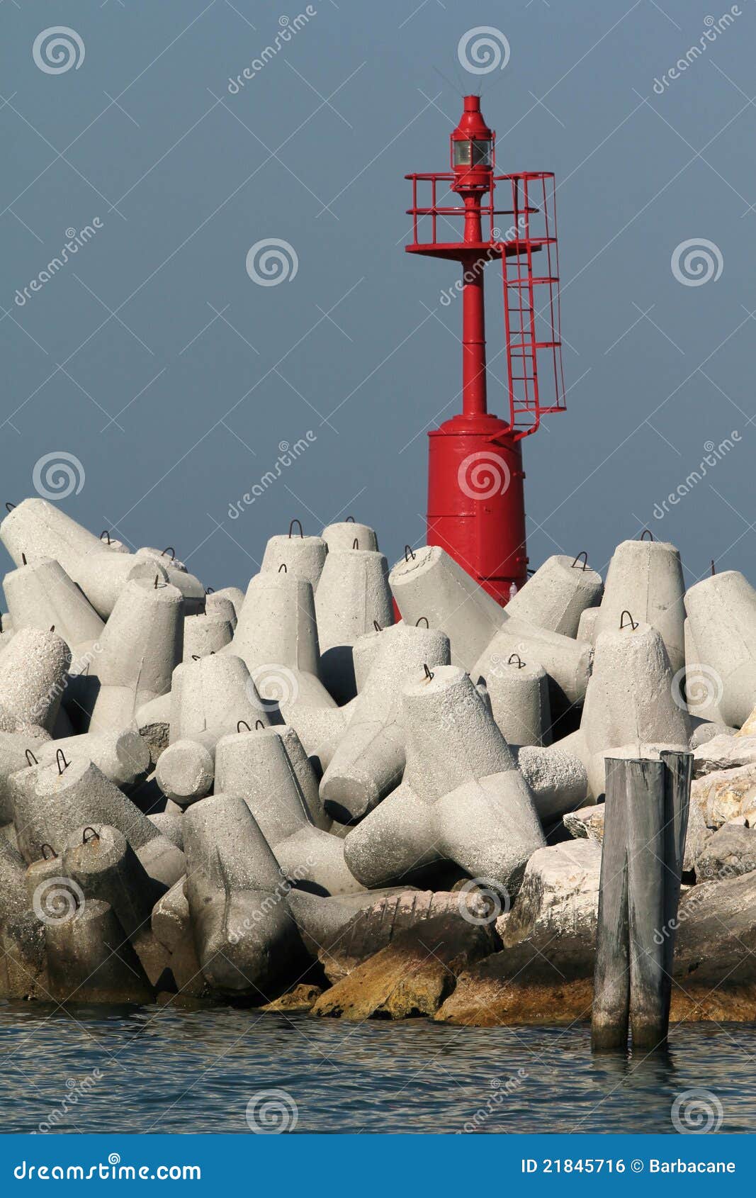 Visual signal in the sea stock photo. Image of danger - 21845716