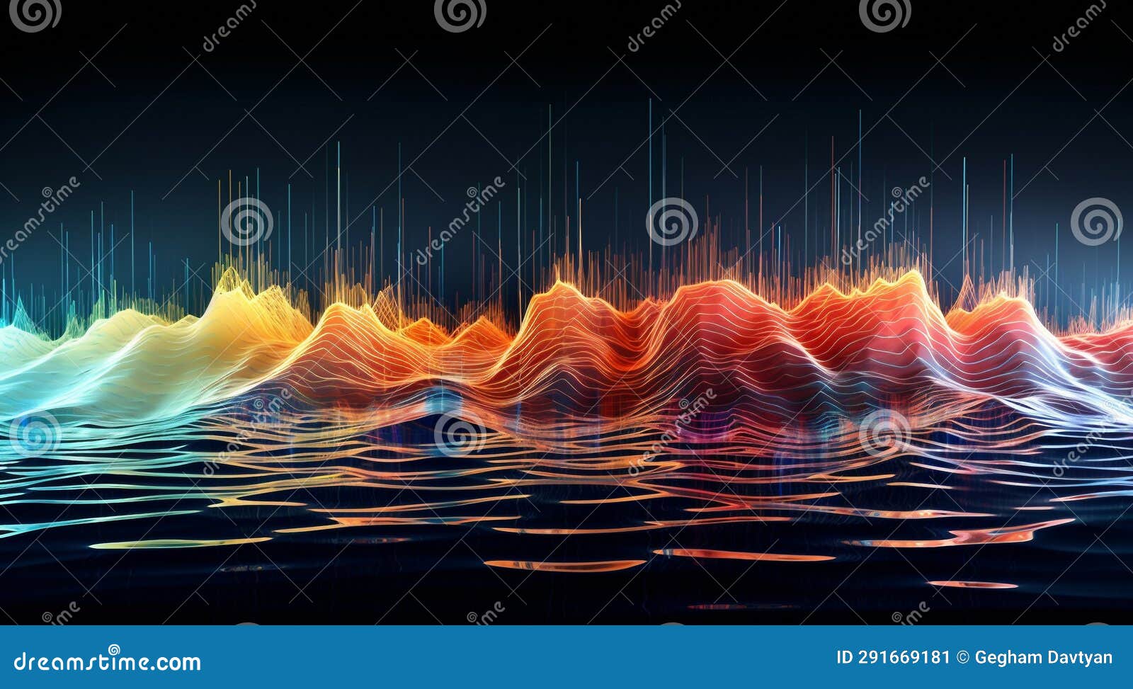 Hd Sound Wave Wallpaper, Visual Waves Background, Graphic Designed ...