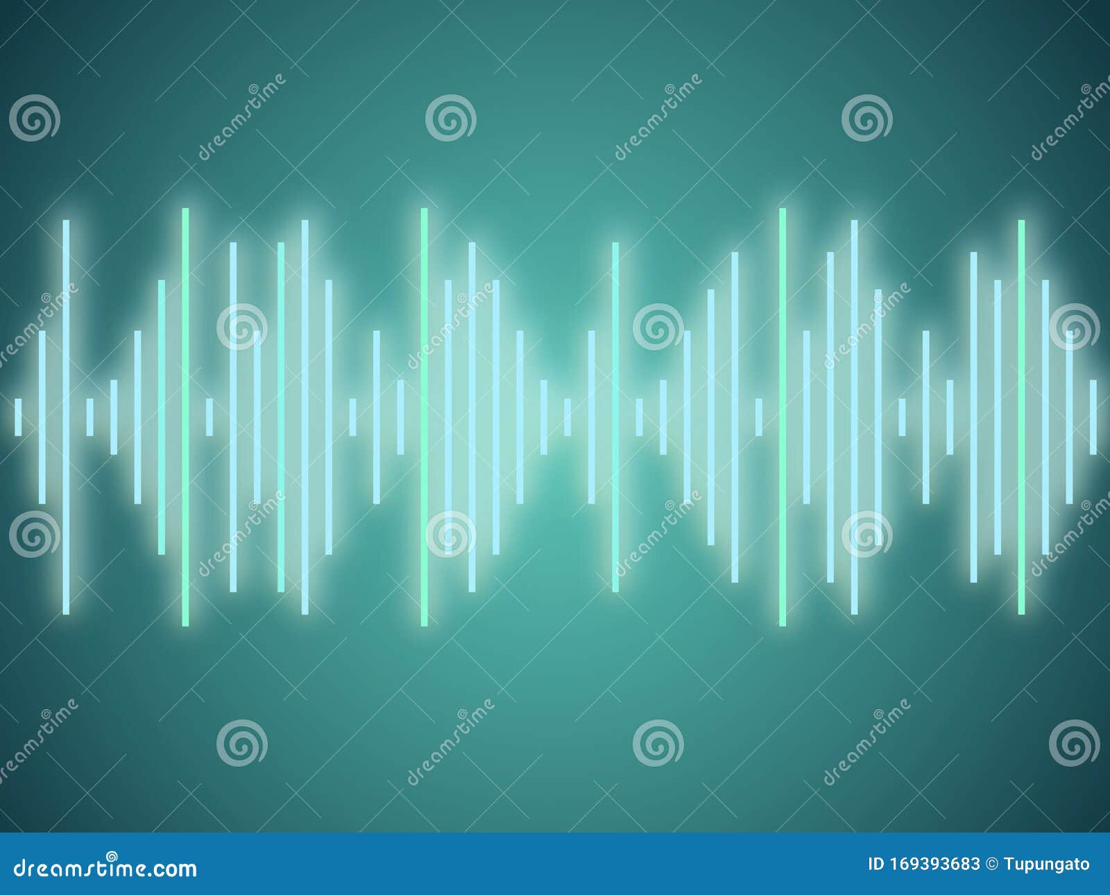 Sound Wave Digital Graphics Stock Illustration - Illustration of green ...