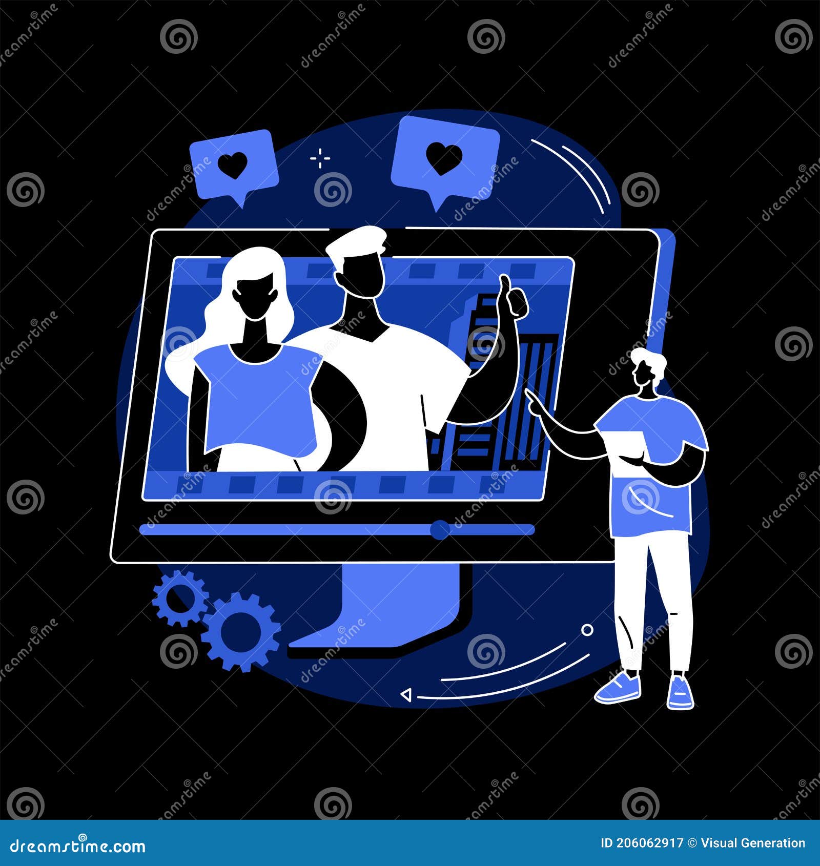 Visual Storytelling Abstract Concept Vector Illustration. Stock Vector ...