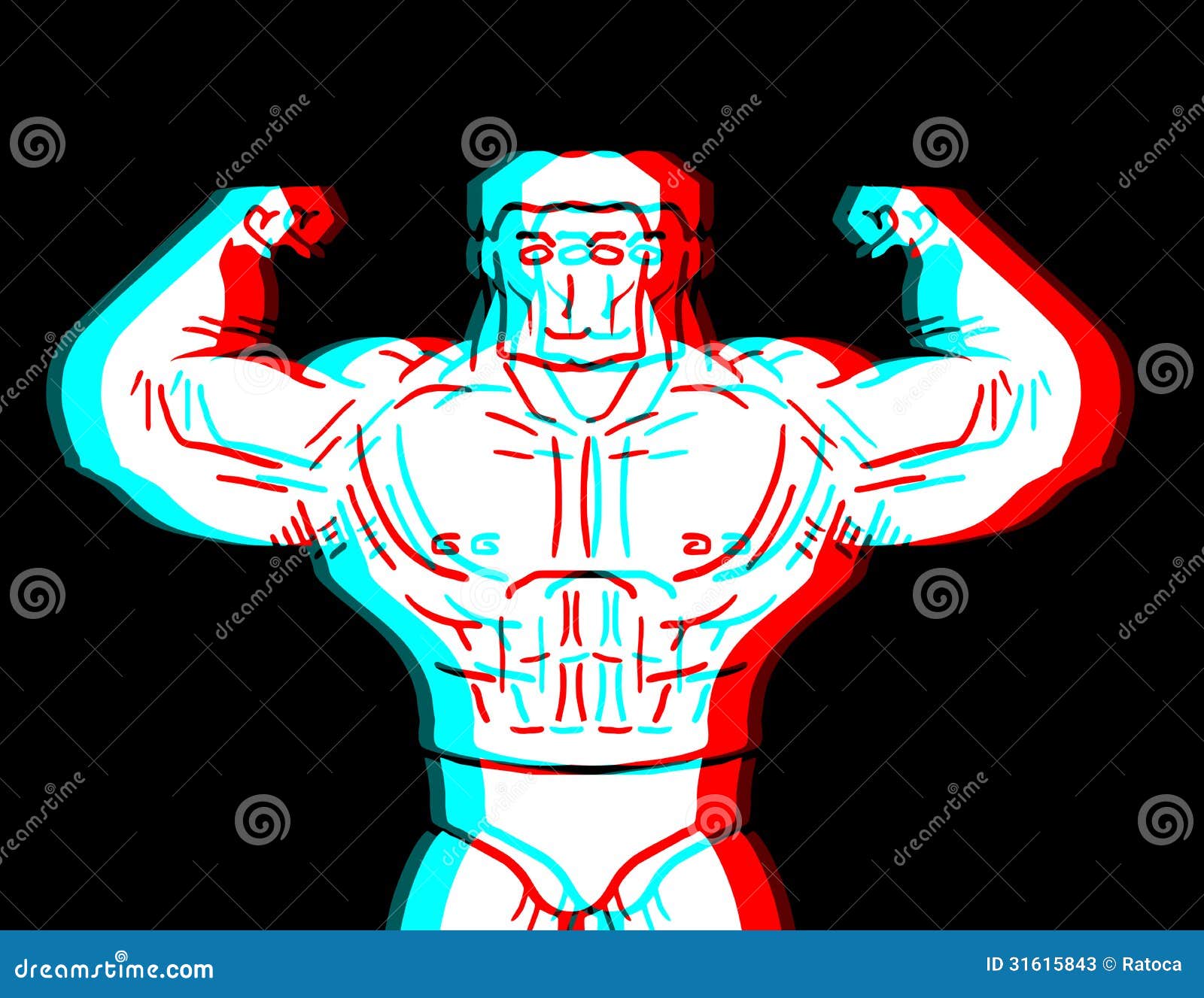 Visual strong stock illustration. Illustration of expressive - 31615843