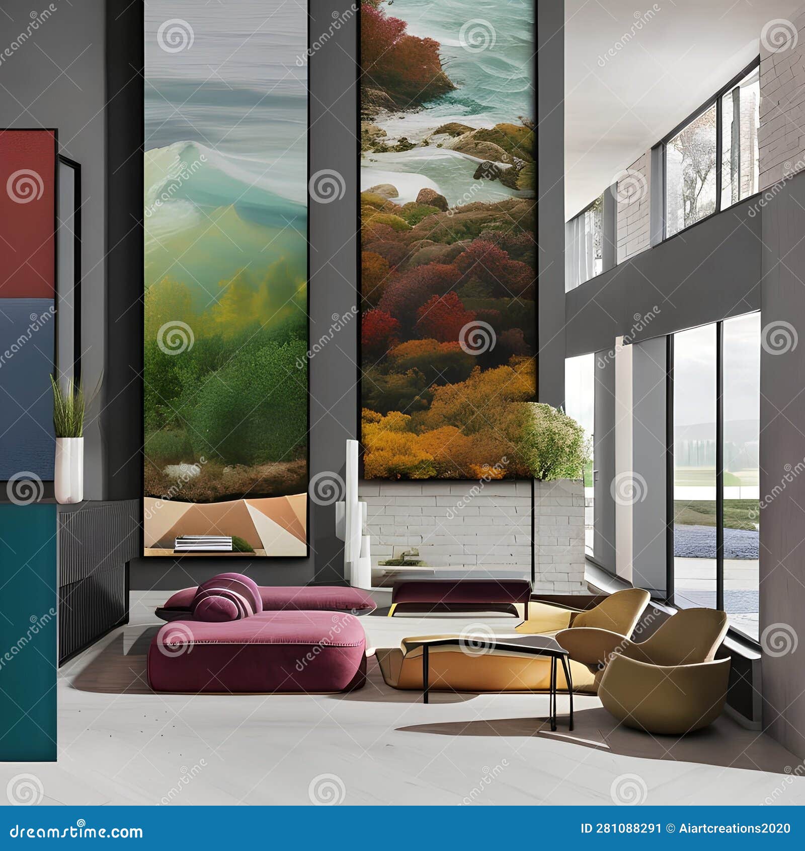 A Visual Symphony of Harmonious Colors, with Complementary Hues ...