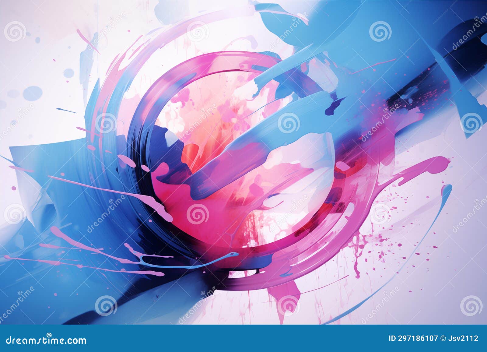 Abstract Eruptions Dynamic Explosions of Color and Form Stock ...