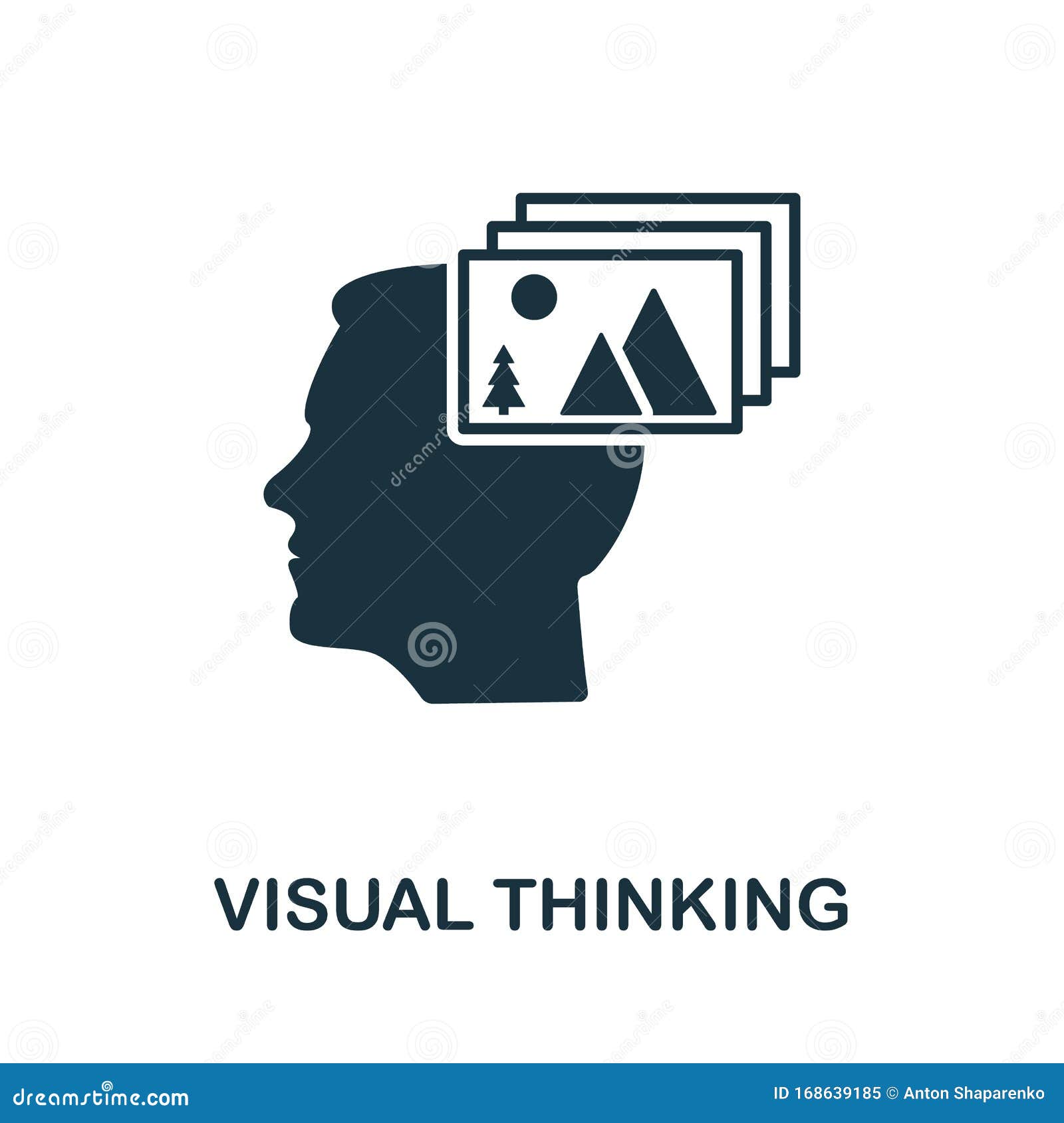 Visual Thinking Icon. Simple Element from Design Technology Collection ...