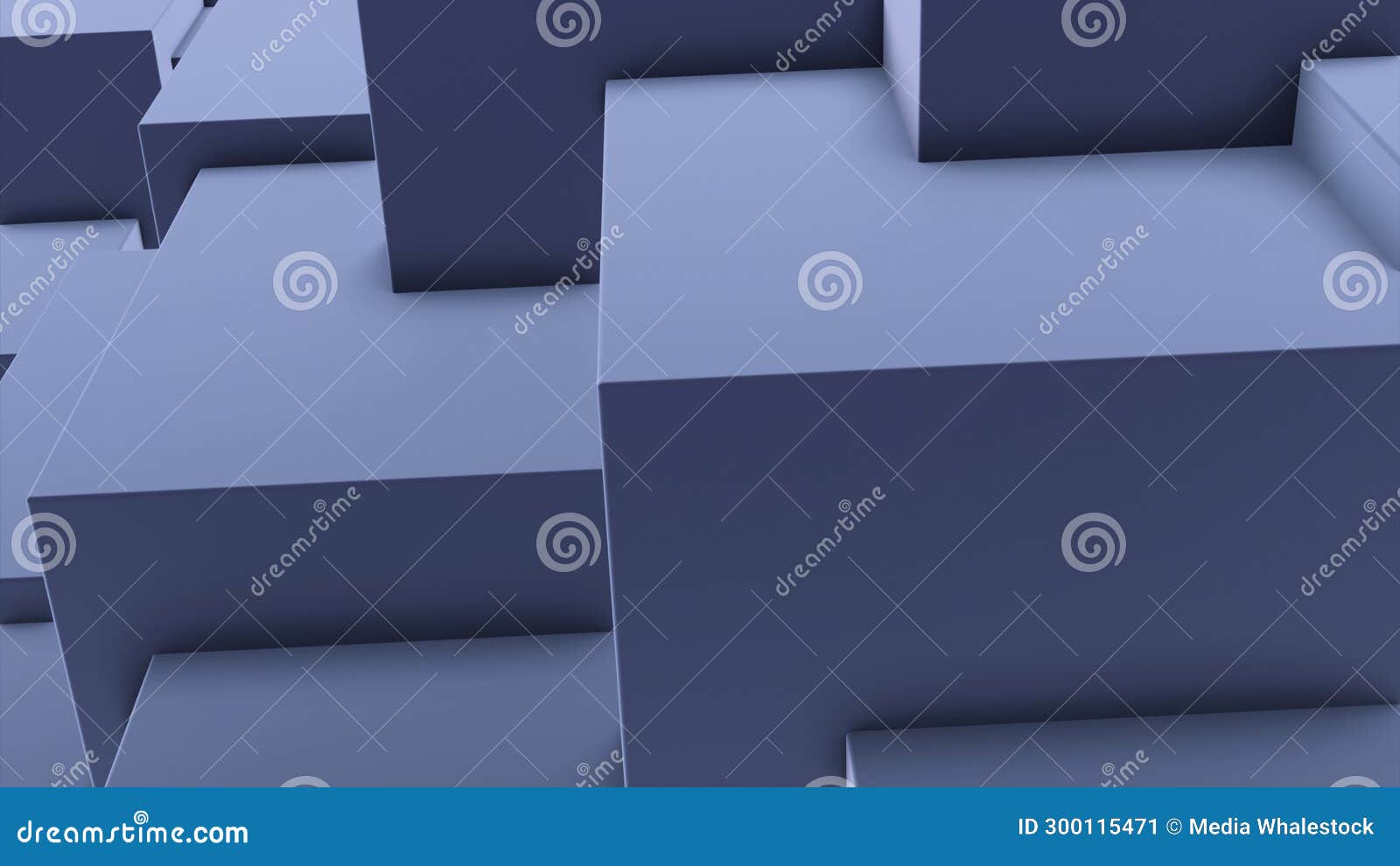 Visual Transformation of Space into 3d Cubes. Design. Background with ...