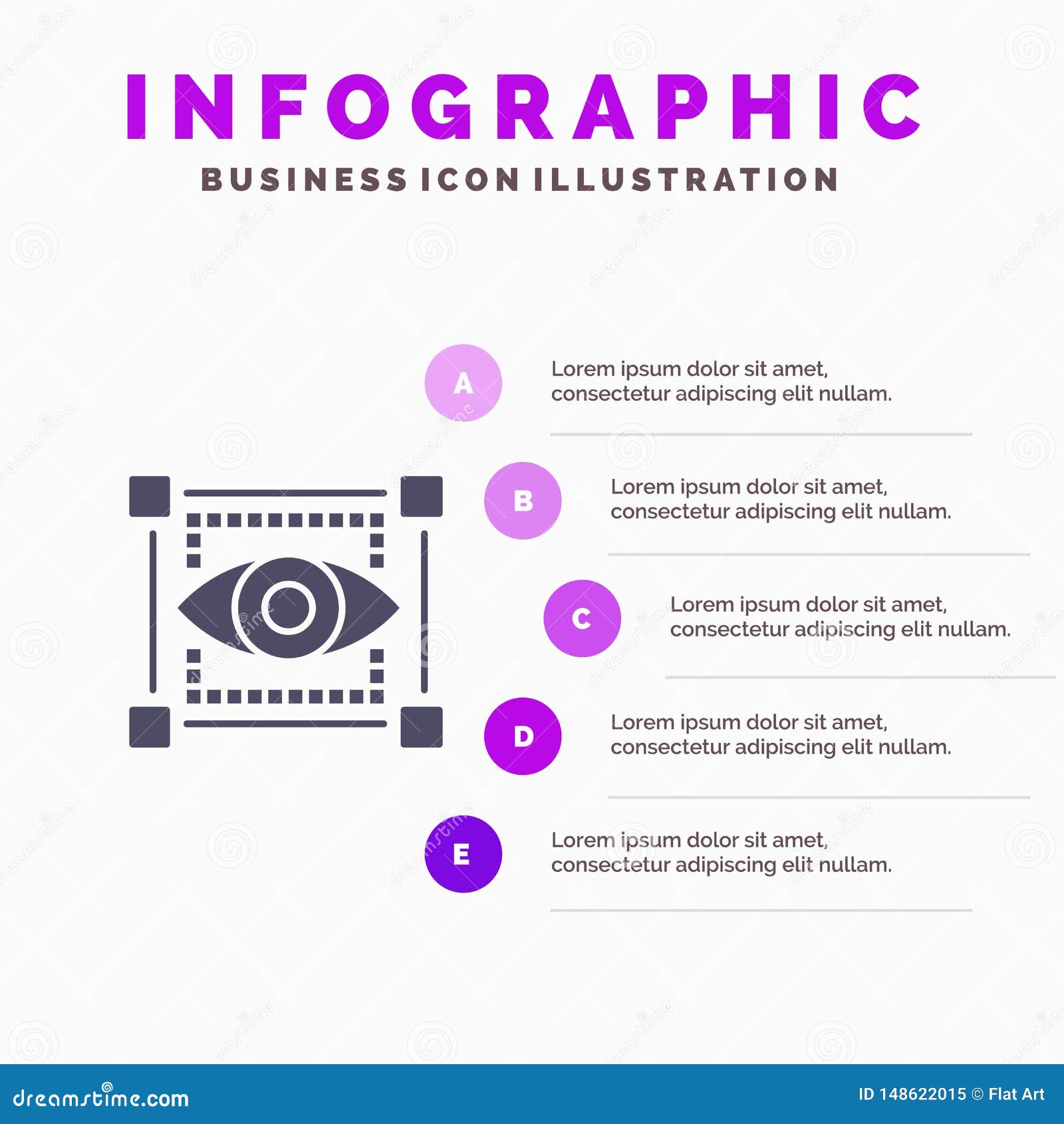 Visual, View, Sketching, Eye Infographics Presentation Template. 5 ...
