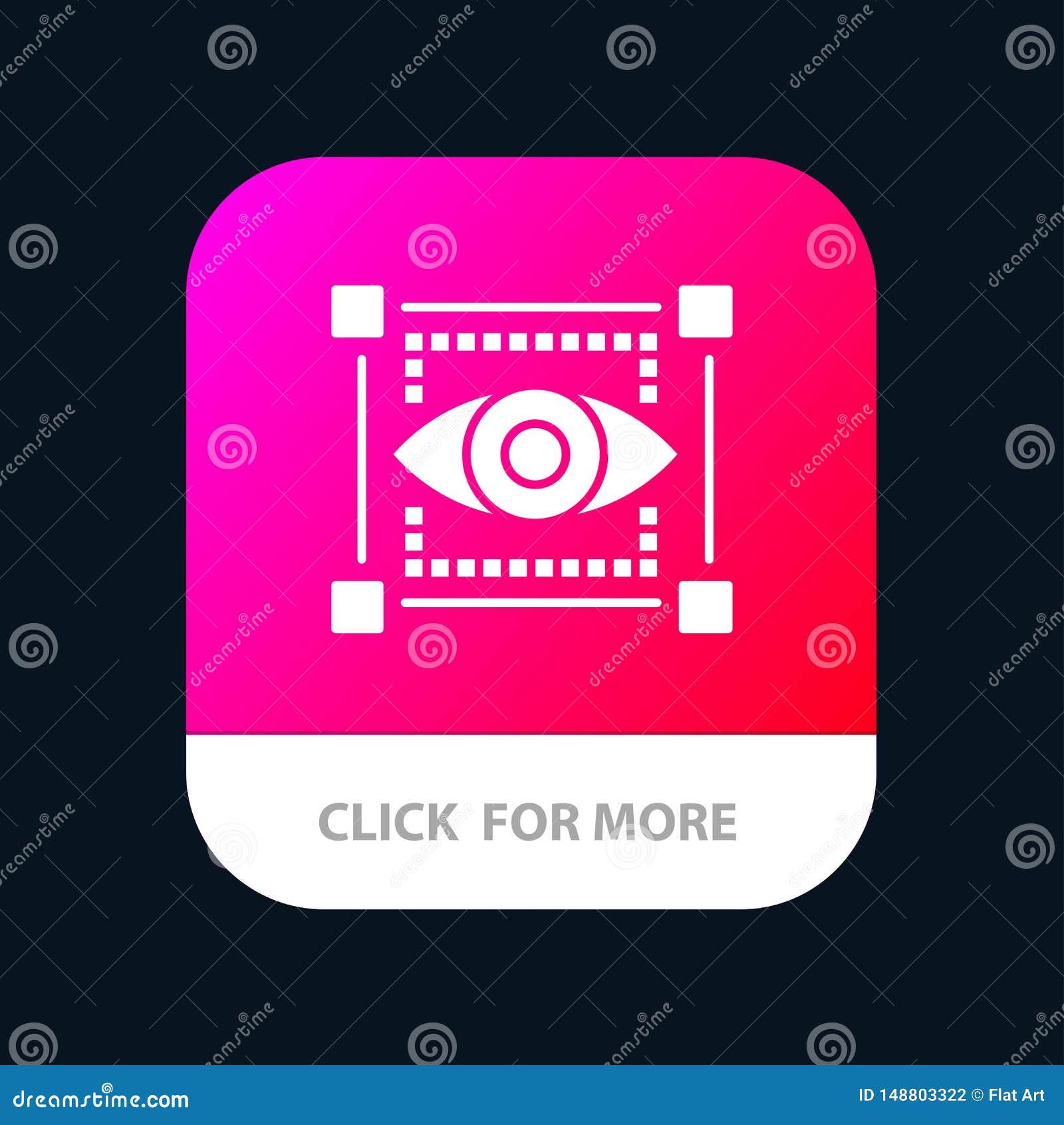 Visual, View, Sketching, Eye Mobile App Icon Design Stock Vector ...