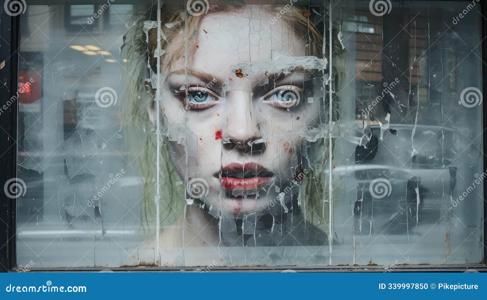 Visual Wheatpaste Poster Texture Stock Illustration - Illustration of ...