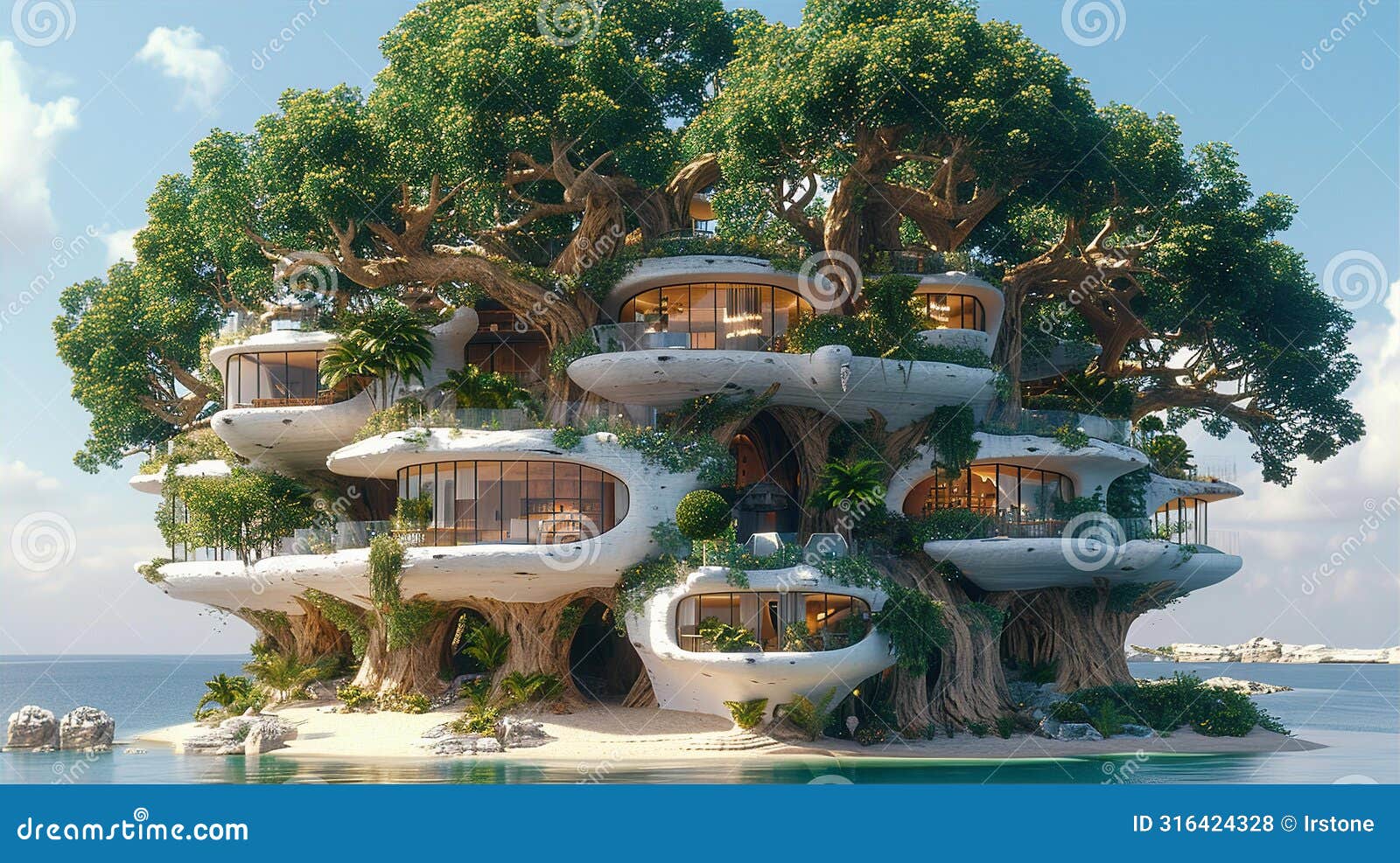 Visualisation of Another Civilisation Living in Harmony with Nature ...