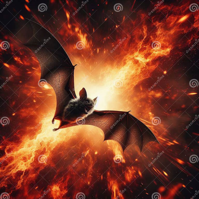 Visualisation of the Expression "Like a Bat Out of Hell". Stock ...