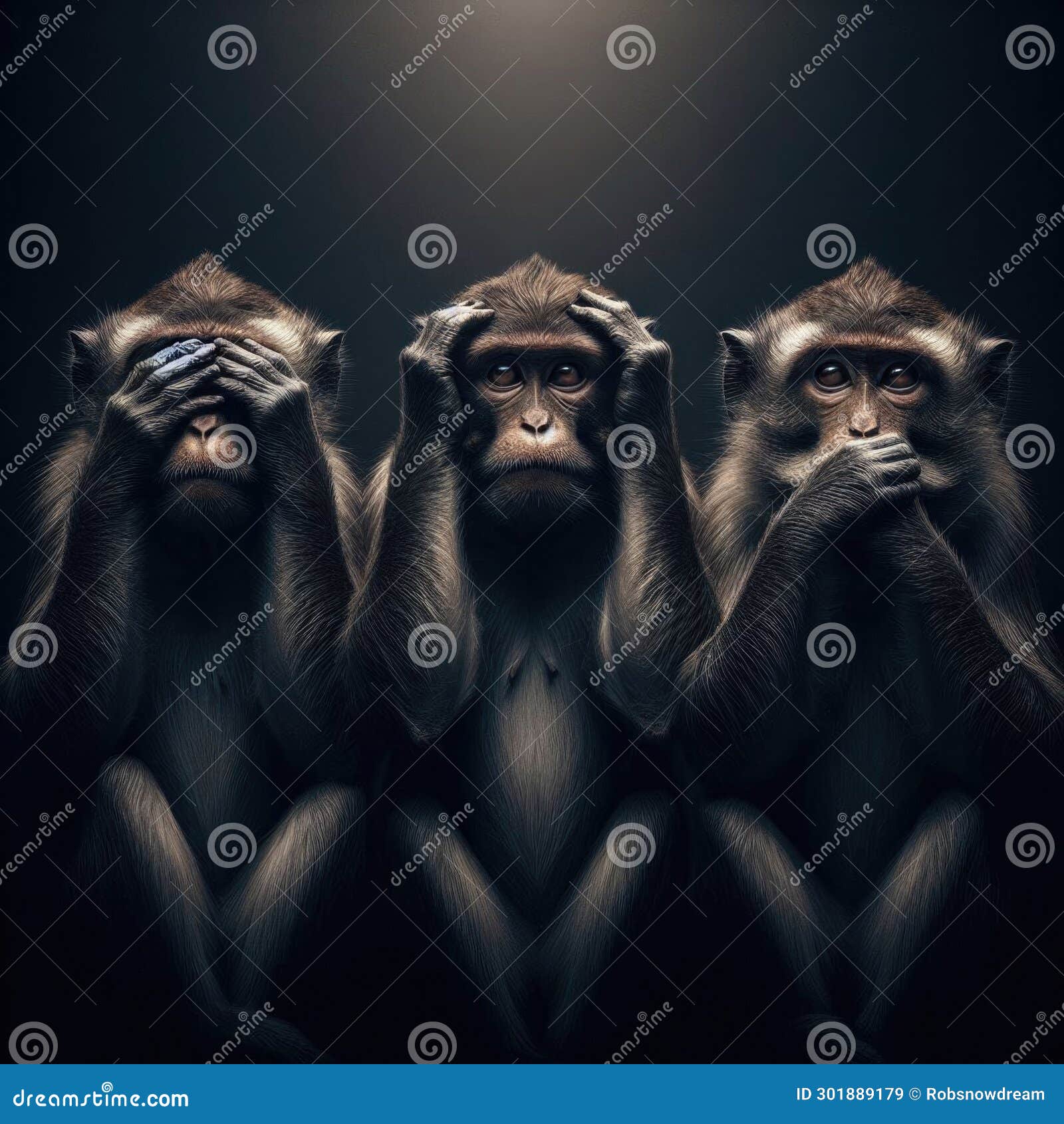 Visualisation of the Expression "See No Evil, Hear No Evil, Speak No ...