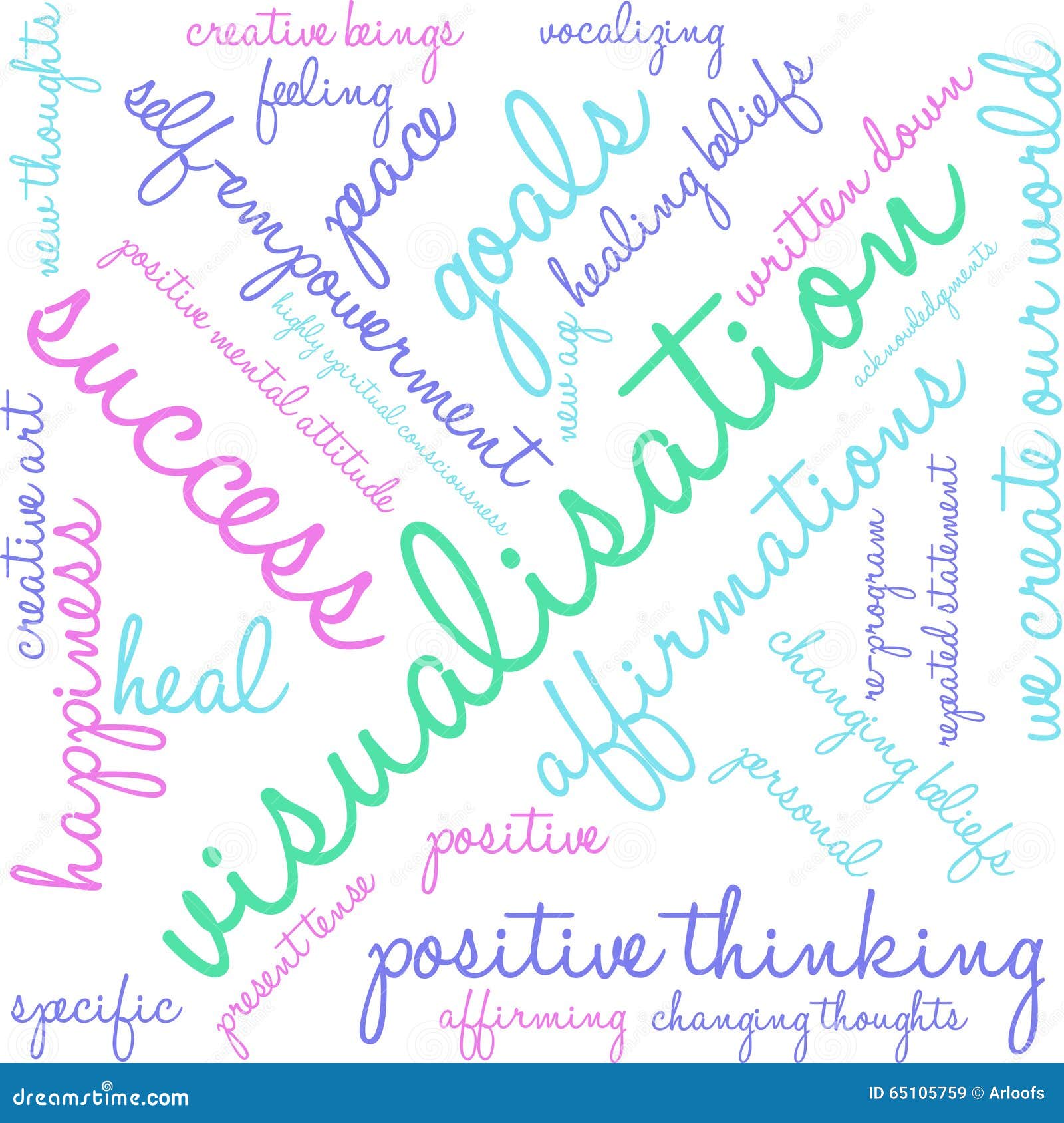 Visualisation Word Cloud stock vector. Illustration of attitude - 65105759