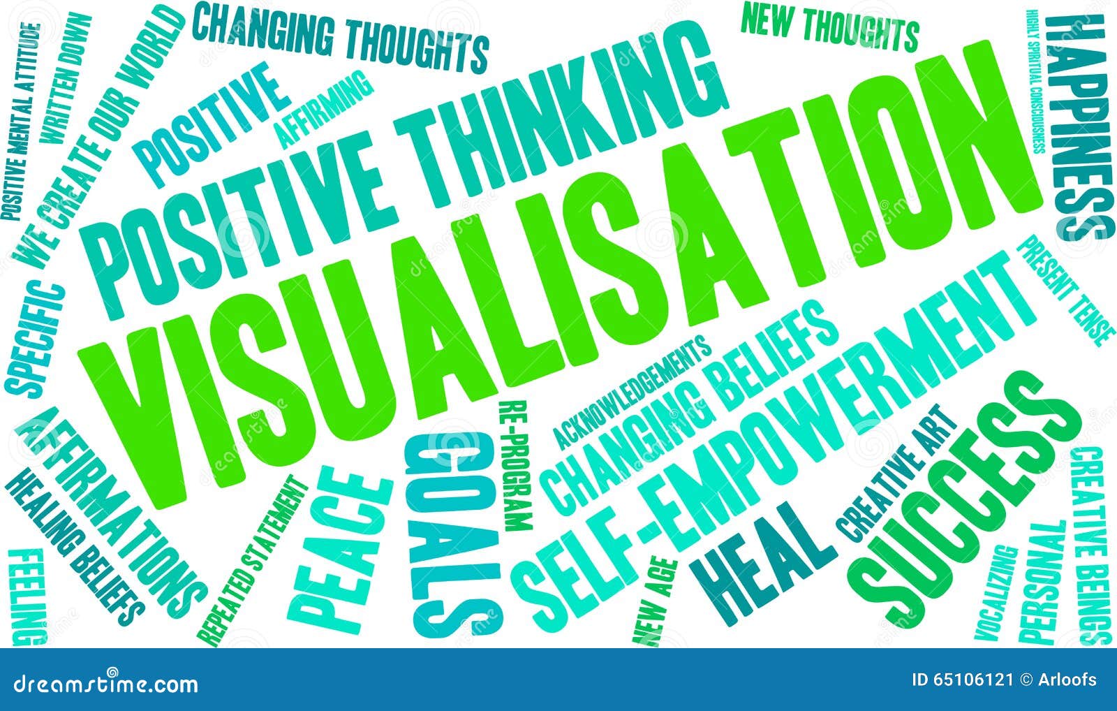 Visualisation Word Cloud stock illustration. Illustration of attitude ...