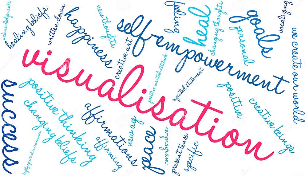 Visualisation Word Cloud stock vector. Illustration of acknowledgements ...