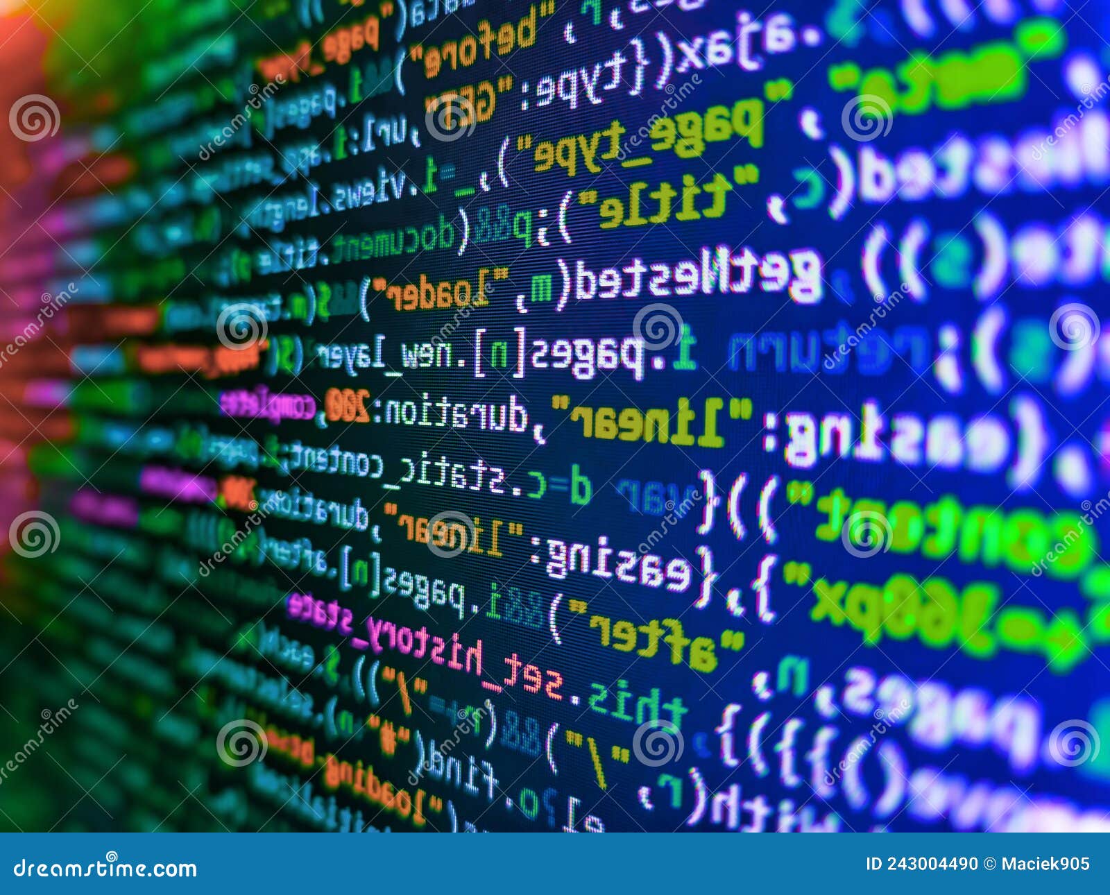 Visualización De Secuencias De Acceso De Bits De Base De Datos. Código ...