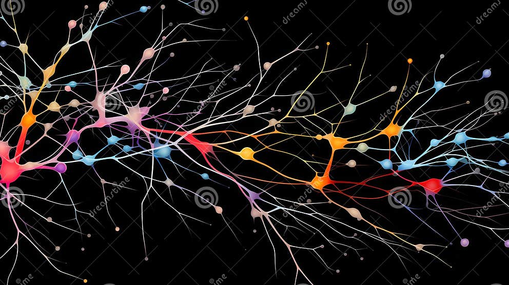 Visualization of Active Neural Connections Exploring the Dynamic World of Brain Activity Stock ...