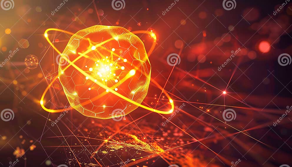 Visualization of Atomic Structure with Electron Orbiting Nucleus ...