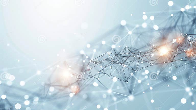 Visualization of Big Data with Interconnected Nodes and Data Points for Better Insights. Data ...