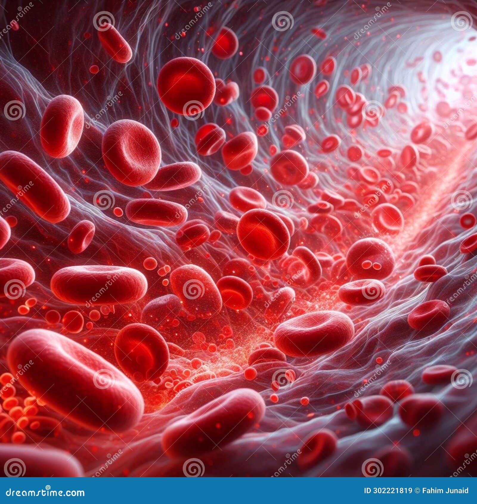 Visualization of a Blood Clot: Thrombus Formation Stock Illustration ...