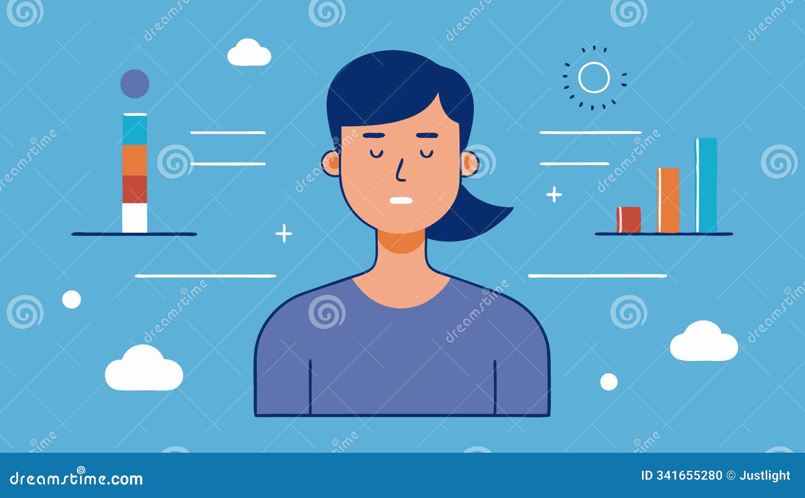 Visualization of Breathing Exercises a User Engaging in Breathing ...