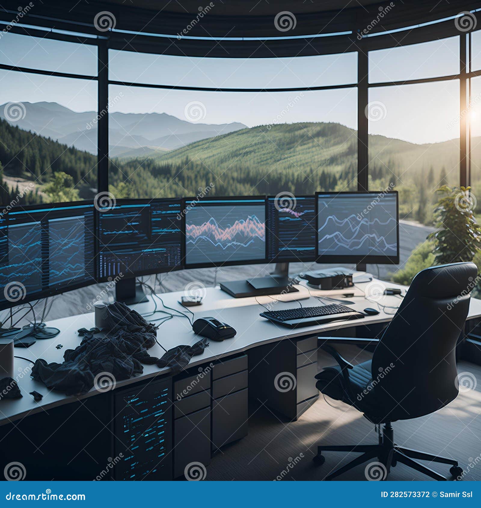 Captivating Image that Showcases a Team of Professionals Analyzing ...