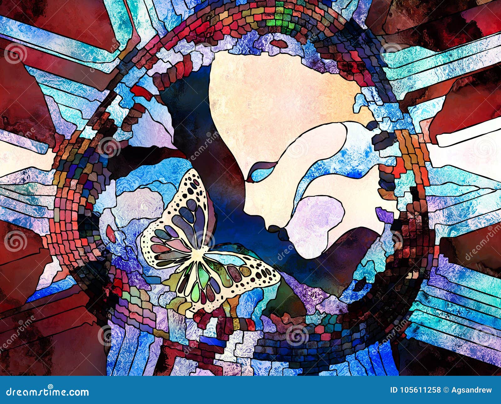 Visualization of Color Division Stock Photo - Image of hallucination ...