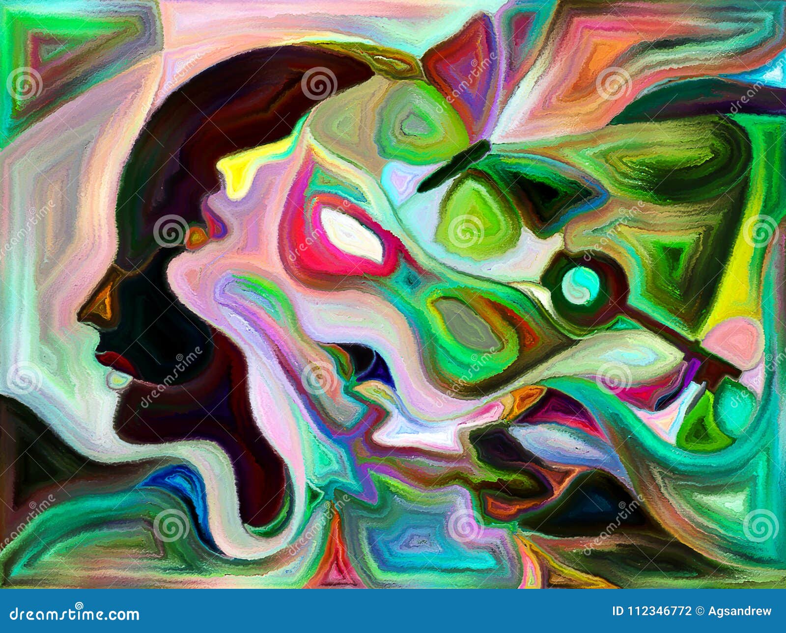 Visualization of Color Division Stock Photo - Image of installation ...