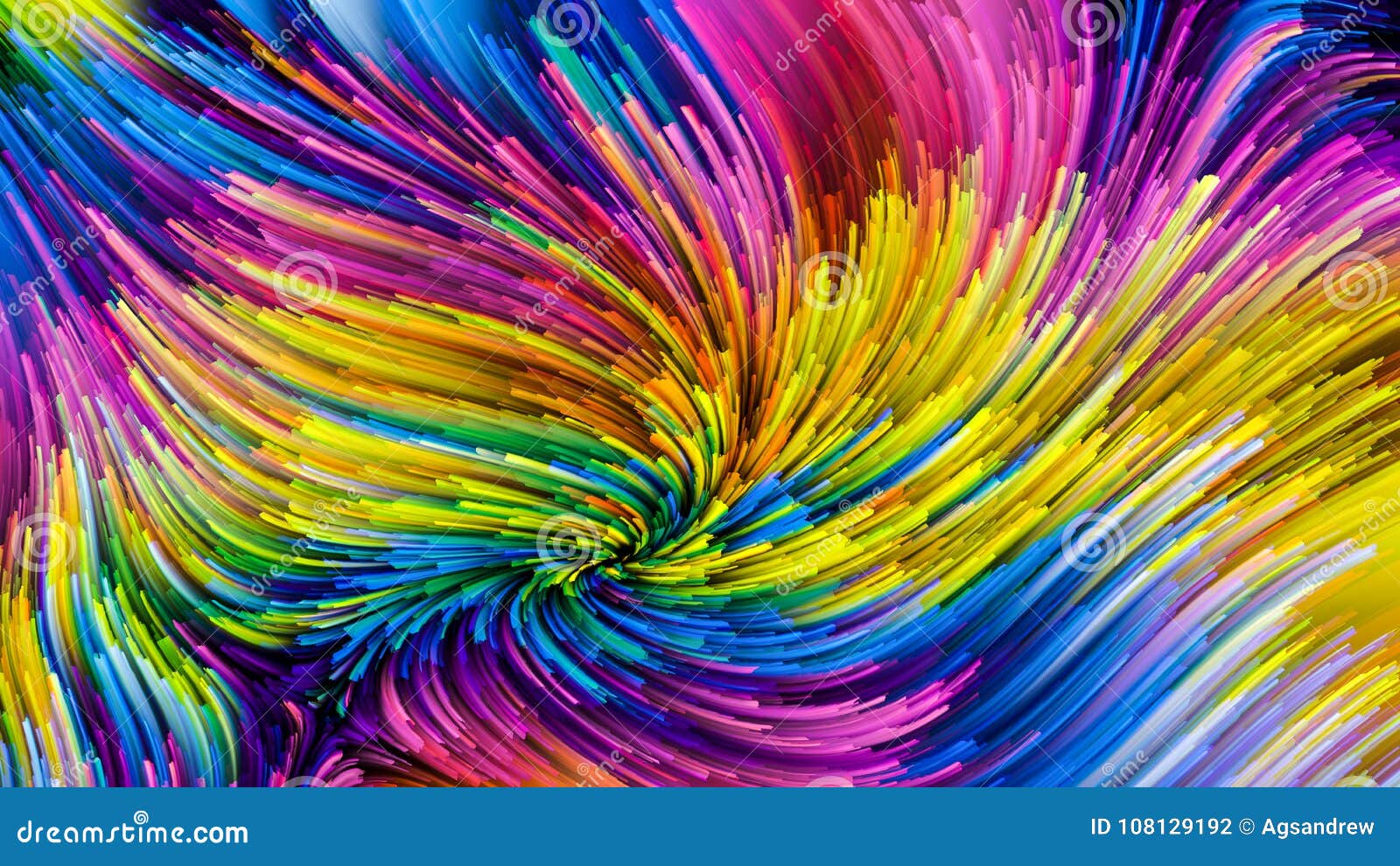 Visualization of Colorful Paint Stock Illustration - Illustration of ...