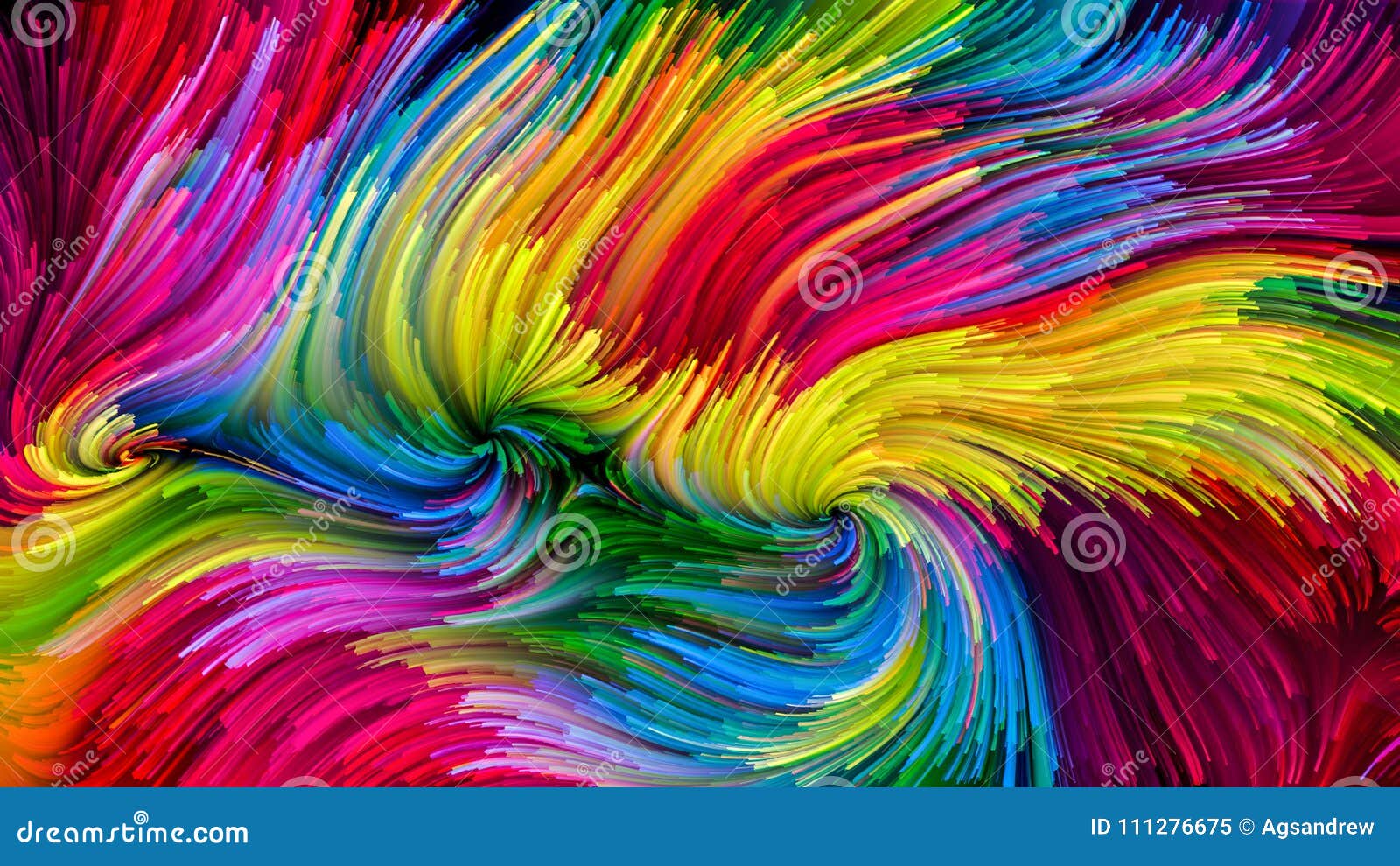 Visualization of Colorful Paint Stock Illustration - Illustration of ...