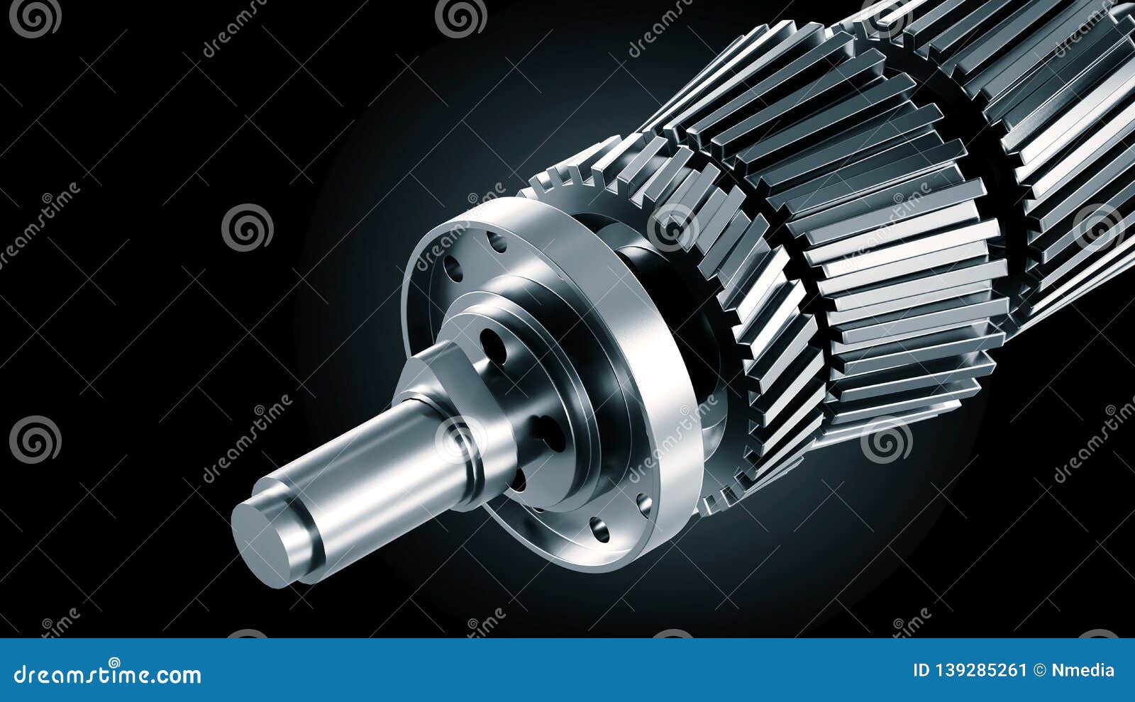 Mechanical Engine Machine Parts Stock Illustration - Illustration of ...