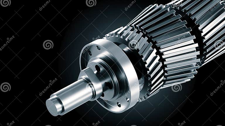 Mechanical Engine Machine Parts Stock Illustration - Illustration of ...