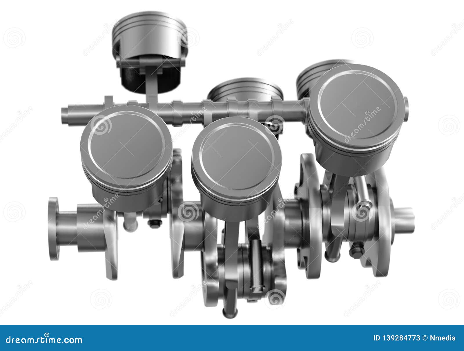 Six Valve V6 Engine Motor stock illustration. Illustration of drafting ...