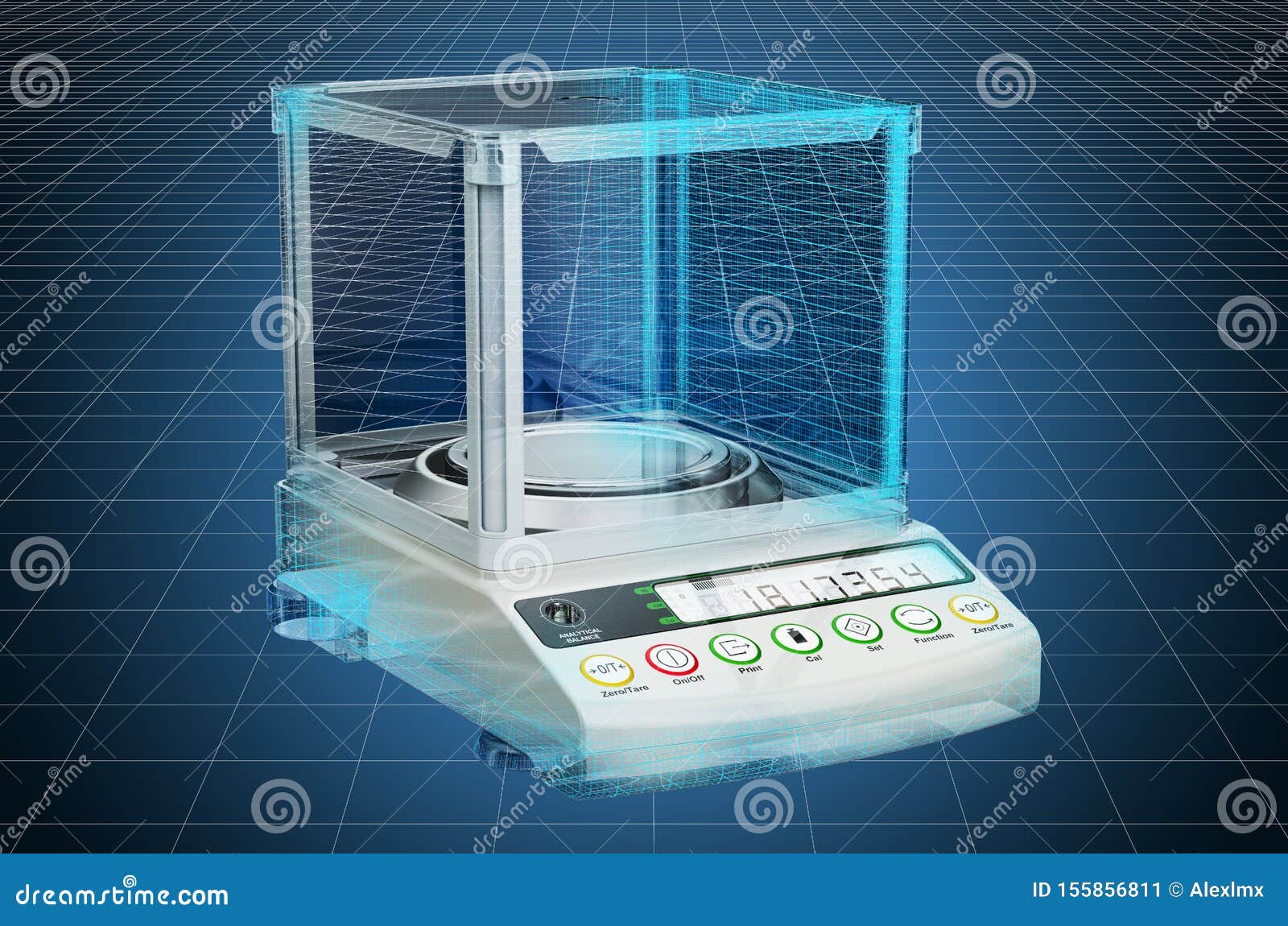 Lab Analytical Scale Vector Illustration | CartoonDealer.com #68854788