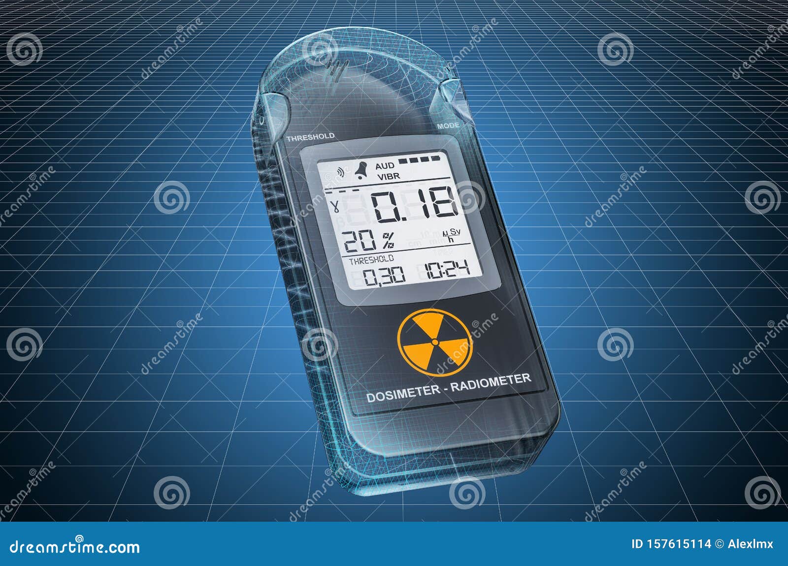 Visualization 3d Cad Model of Gamma Radiation Personal Dosimeter ...