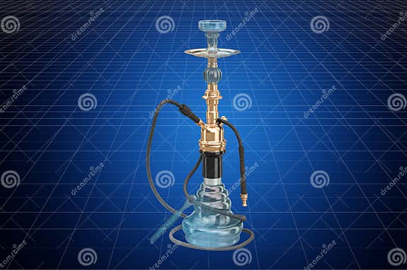 Visualization 3d Cad Model of Hookah Shisha, Blueprint. 3D Rendering ...