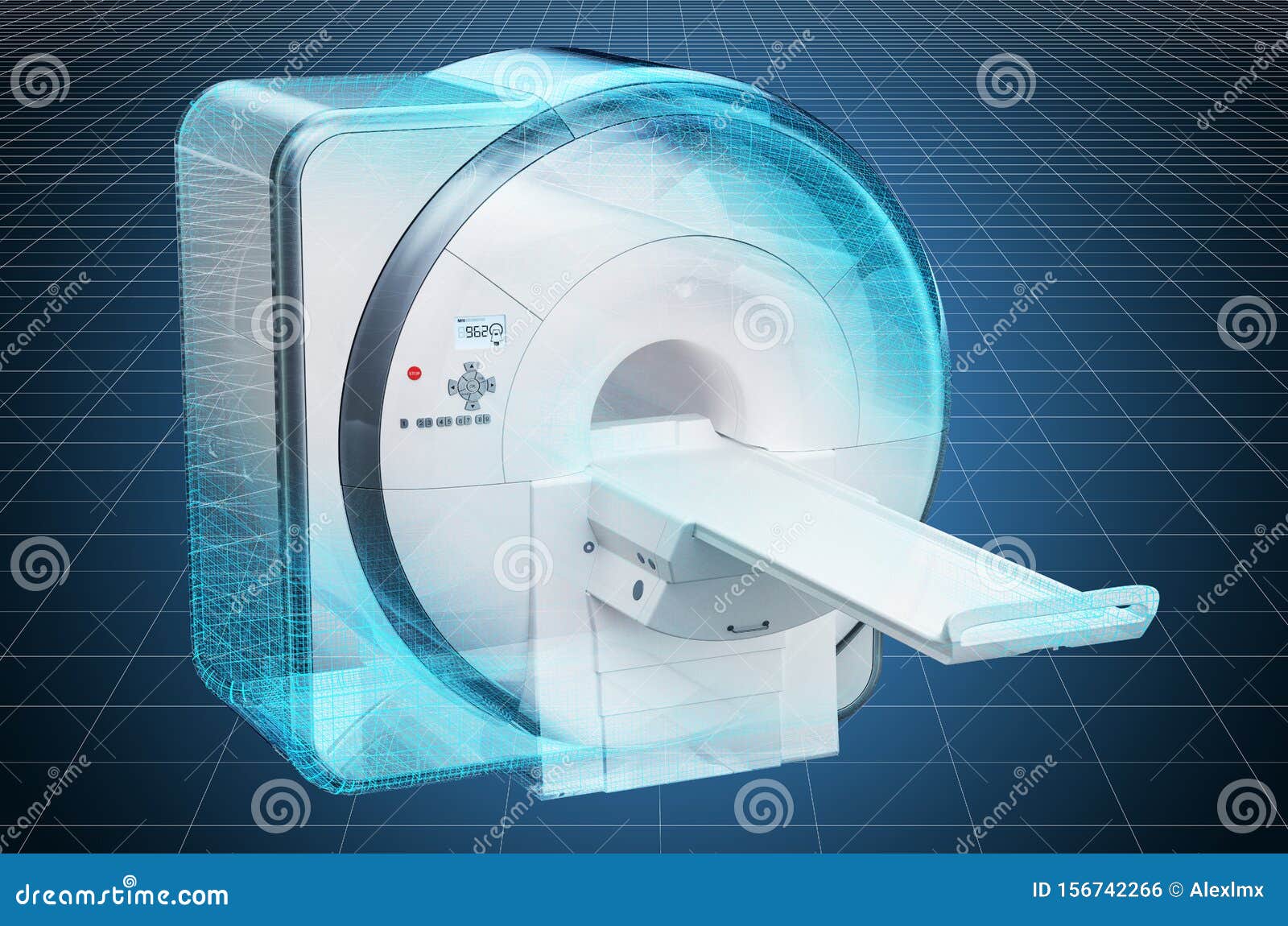 Visualization 3d Cad Model of Magnetic Resonance Imaging Scanner MRI ...