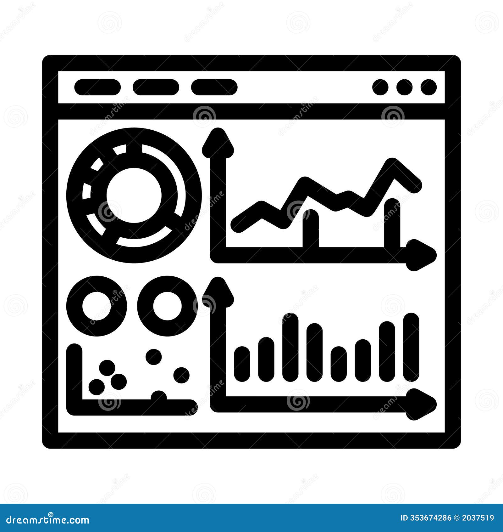 Dashboard Ui Line Icons. Linear Set. Quality Vector Line Set Such As ...