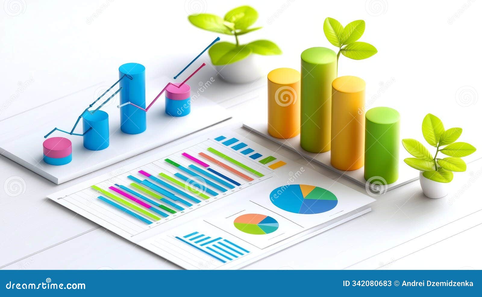 Visualization of Data with a Color Graphic Chart for Business Reporting ...
