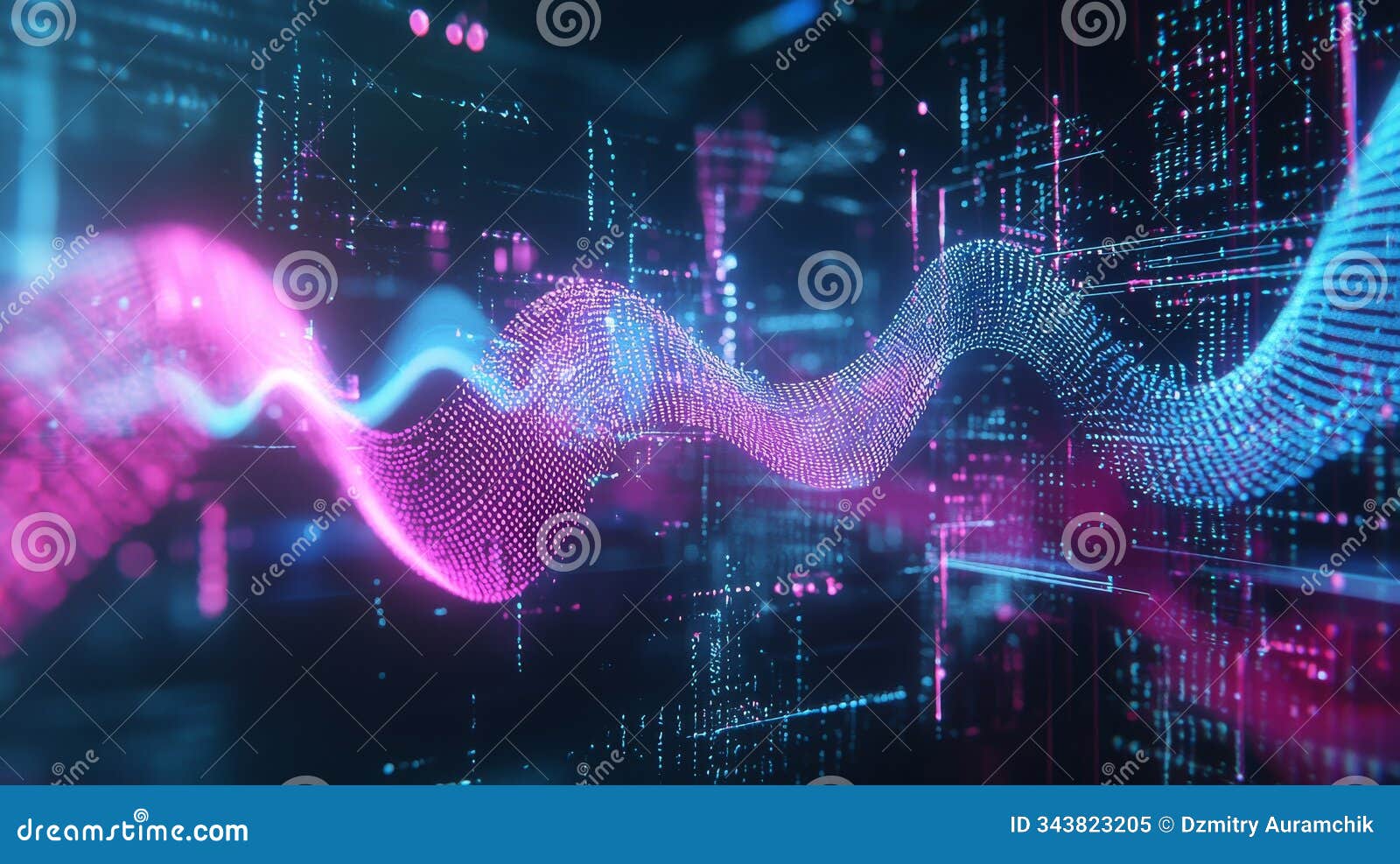 The Visualization of Data Encryption in the Form of Glowing Locks ...