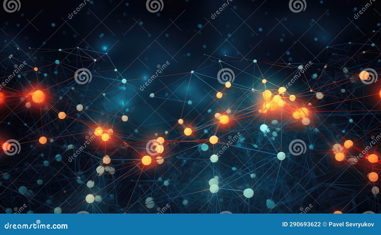 Visualization Data Sorting Network Stock Illustration - Illustration of ...