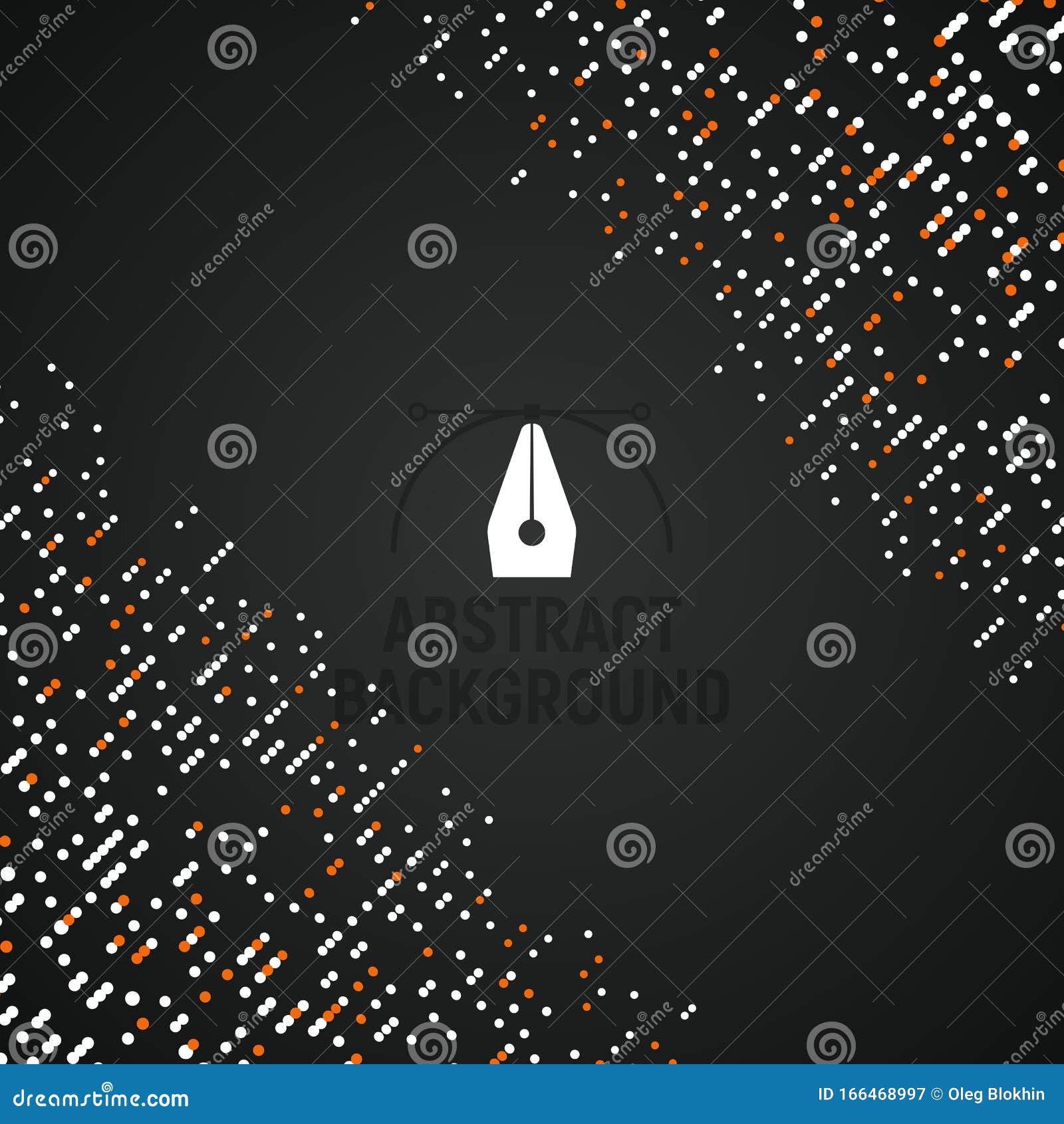 Visualization Data Dots Background Stock Illustration | CartoonDealer ...