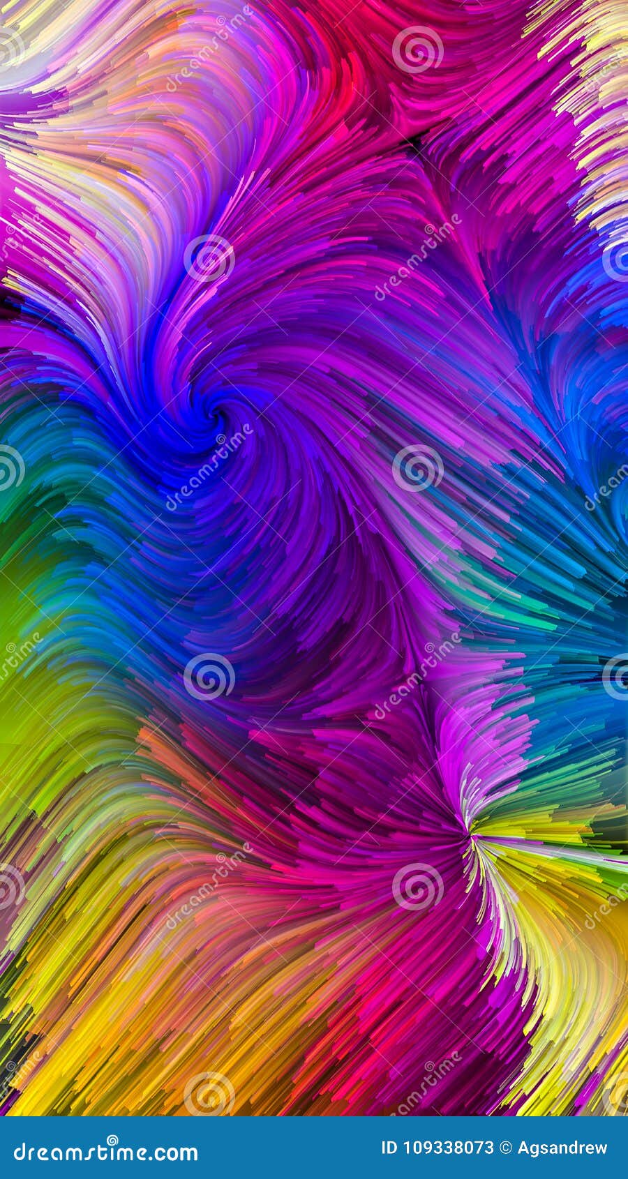 Visualization of Digital Paint Stock Illustration - Illustration of ...