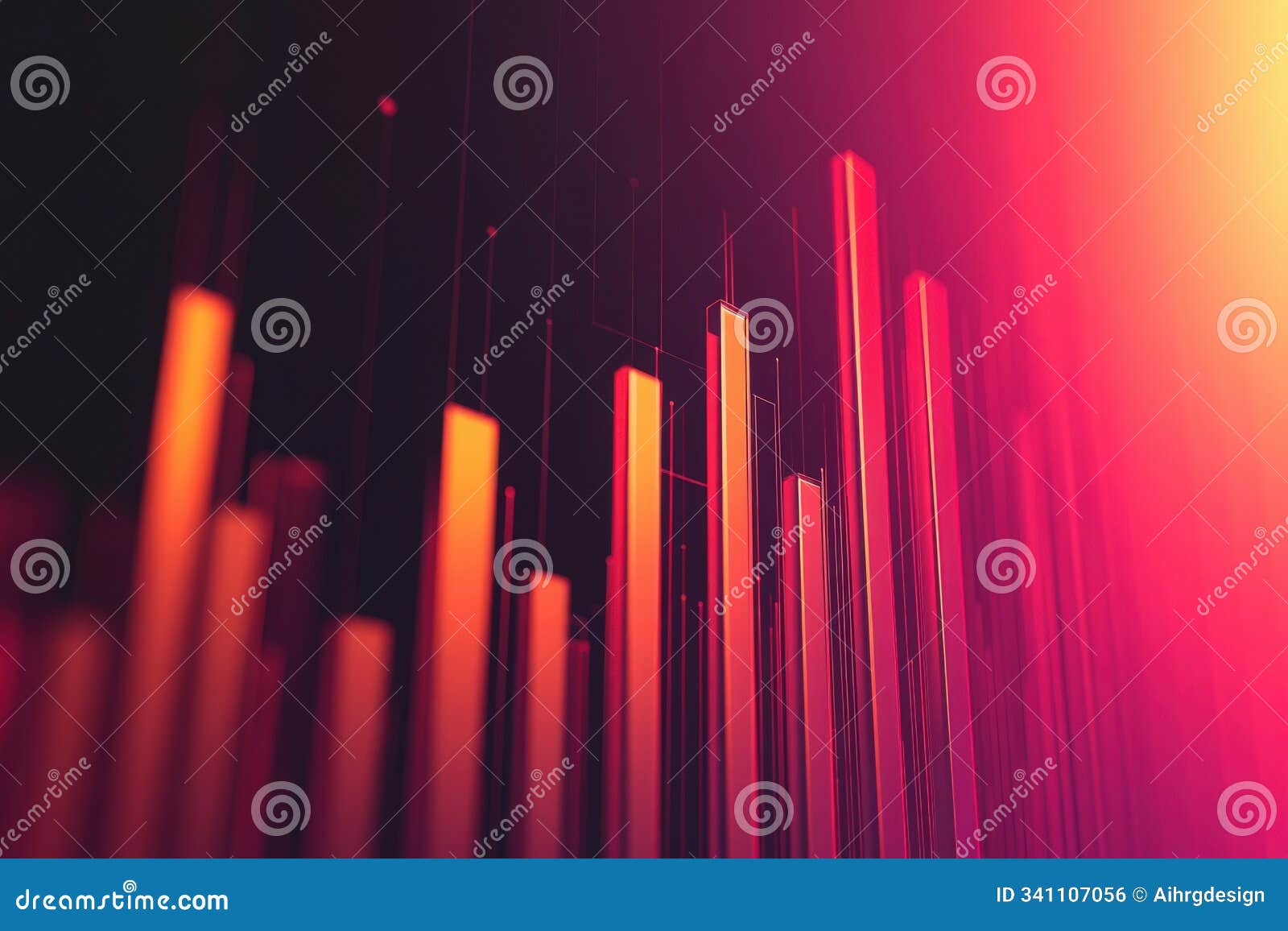 Visual Representation of Financial Decline Using a Collapsing Bar Chart ...